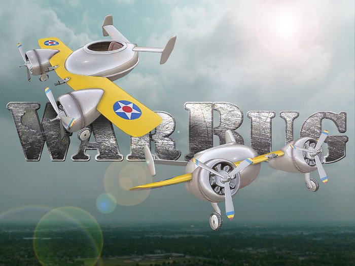 Second Life Marketplace - WarBug Airplane - Twin Prop